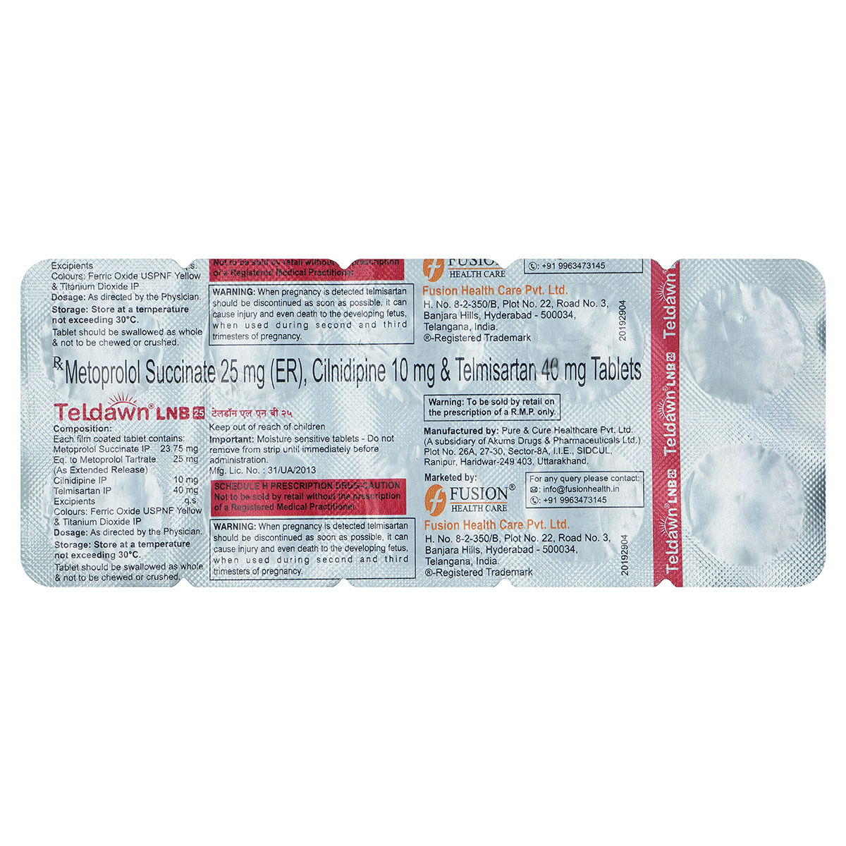 Teldawn LNB 25 Tablet 10's Price, Uses, Side Effects, Composition ...