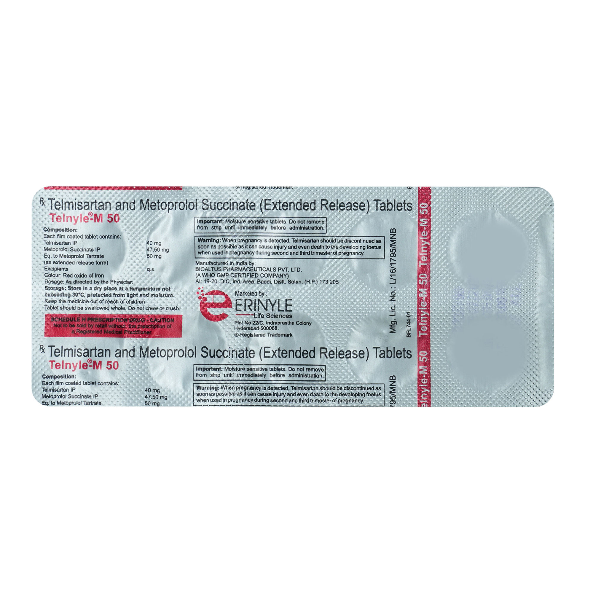 Telnyle-M 50 Tablet 10's Price, Uses, Side Effects, Composition ...
