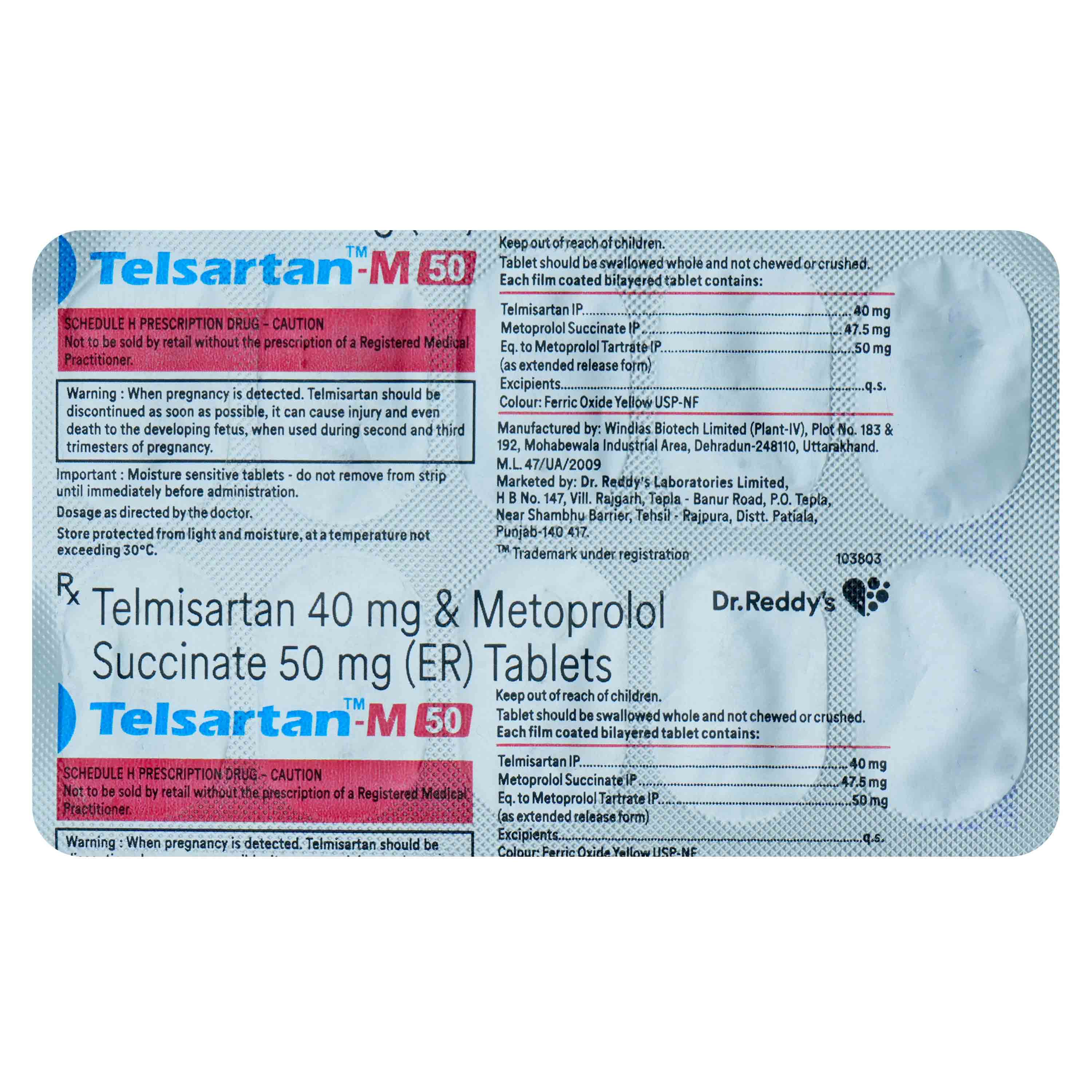 Telsartan-M 50 Tablet | Uses, Side Effects, Price | Apollo Pharmacy