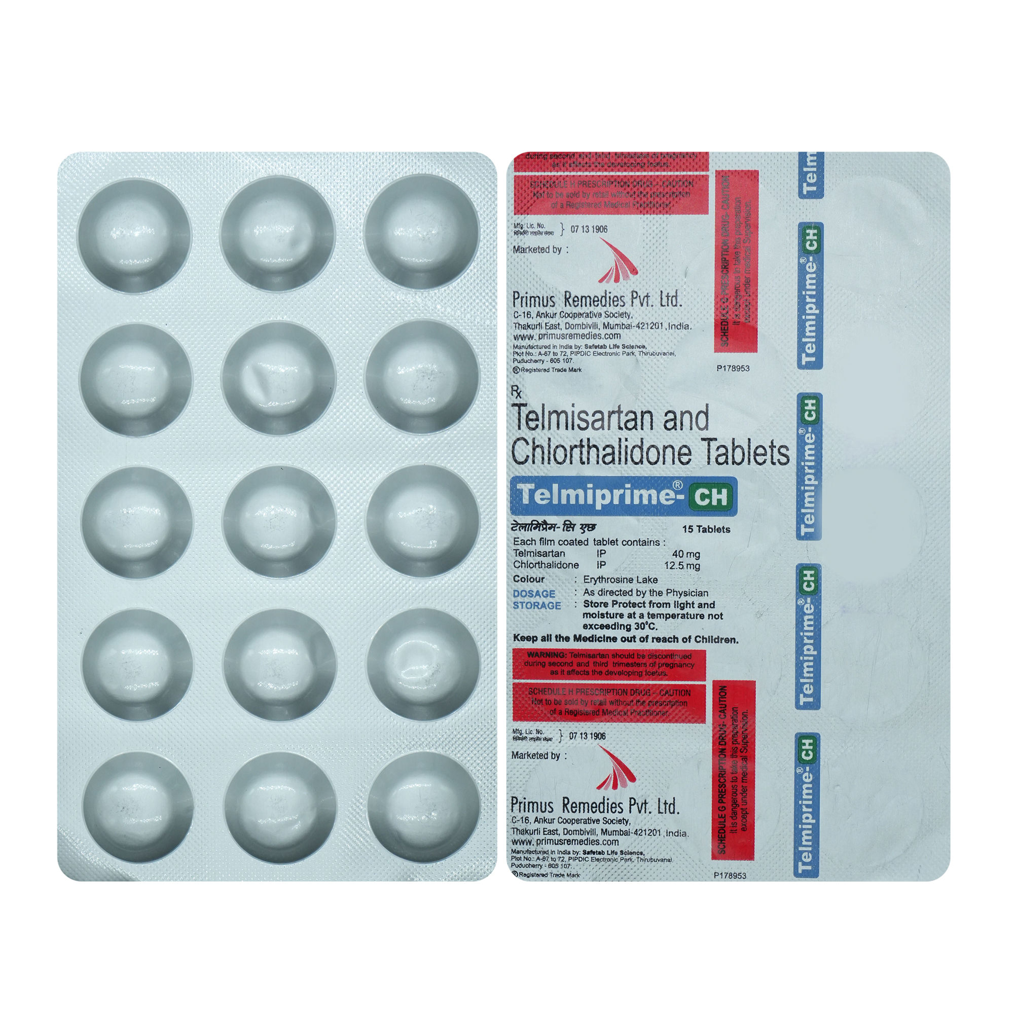 Telmiprime-CH Tablet | Uses, Side Effects, Price | Apollo Pharmacy
