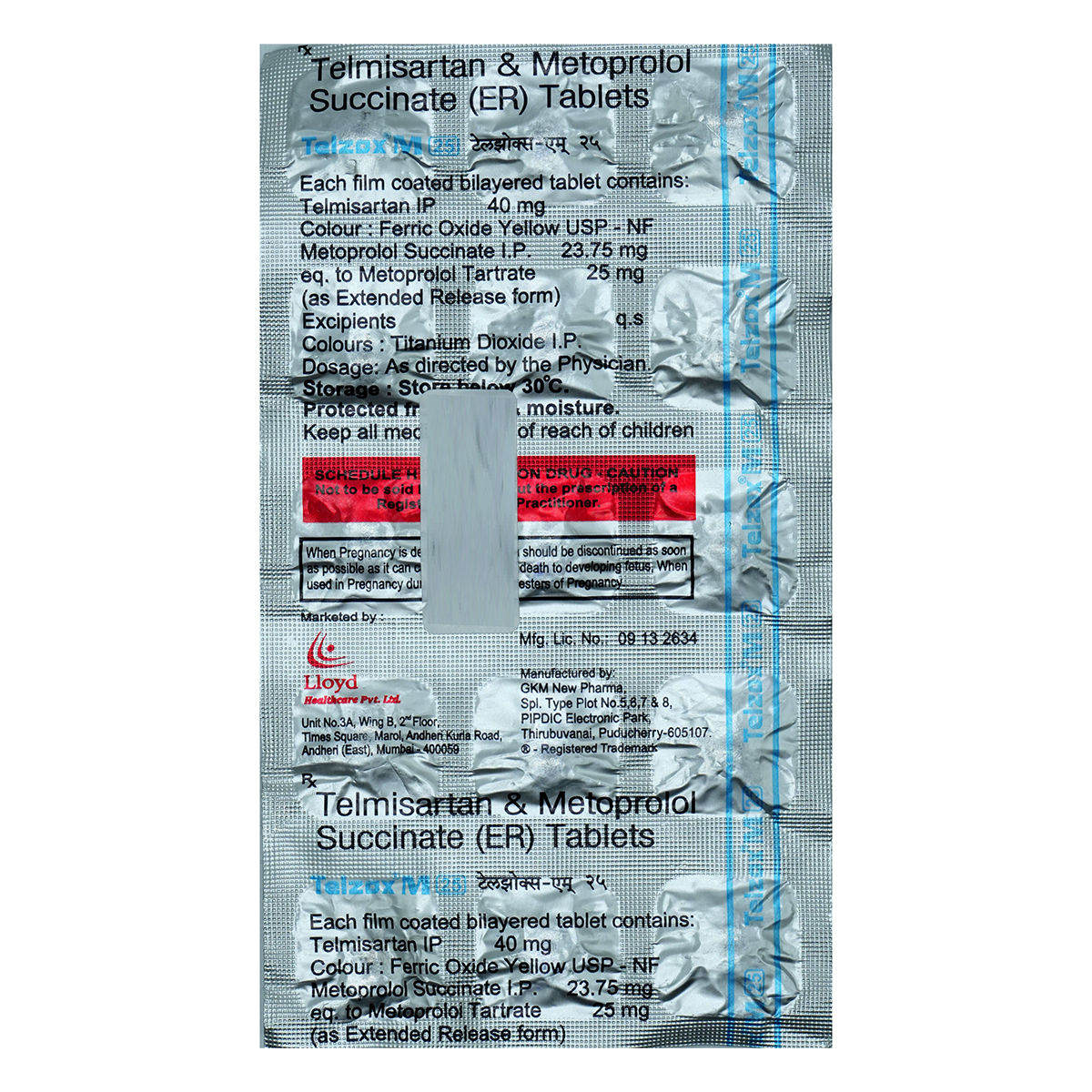 Telzox M 25 Tablet | Uses, Side Effects, Price | Apollo Pharmacy