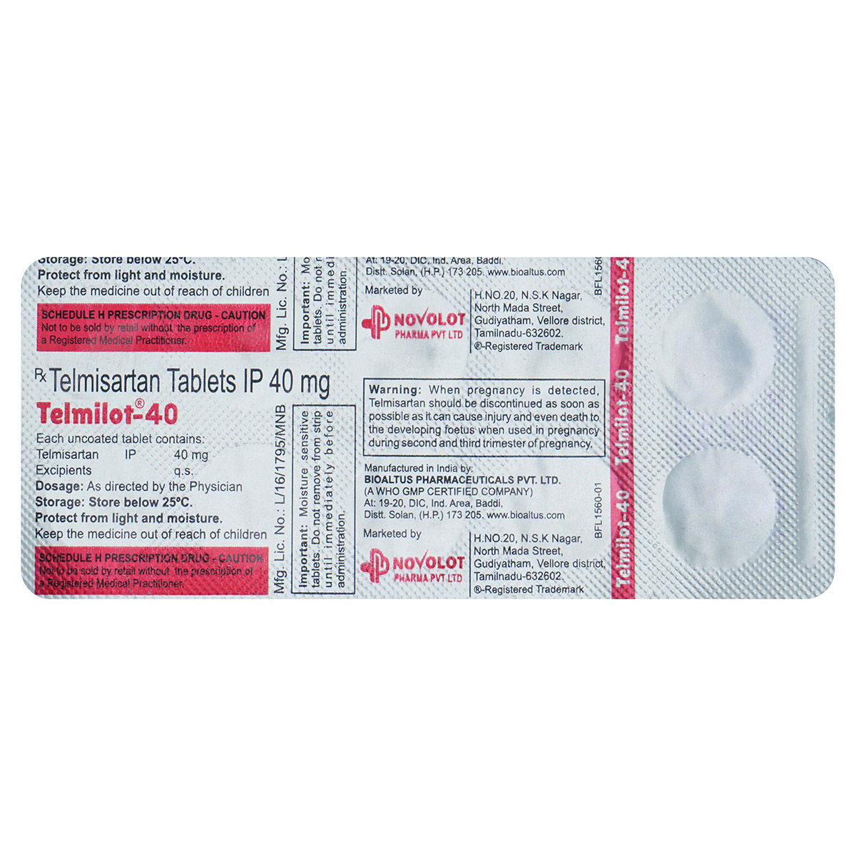 Telmilot 40 mg Tablet | Uses, Side Effects, Price | Apollo Pharmacy