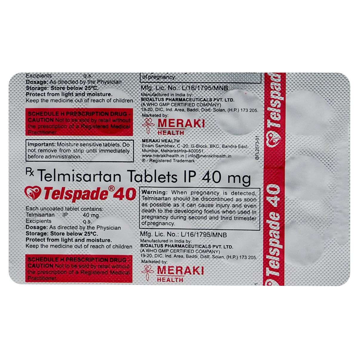 Telspade 40 Tablet 15's | Uses, Side Effects, Price | Apollo Pharmacy