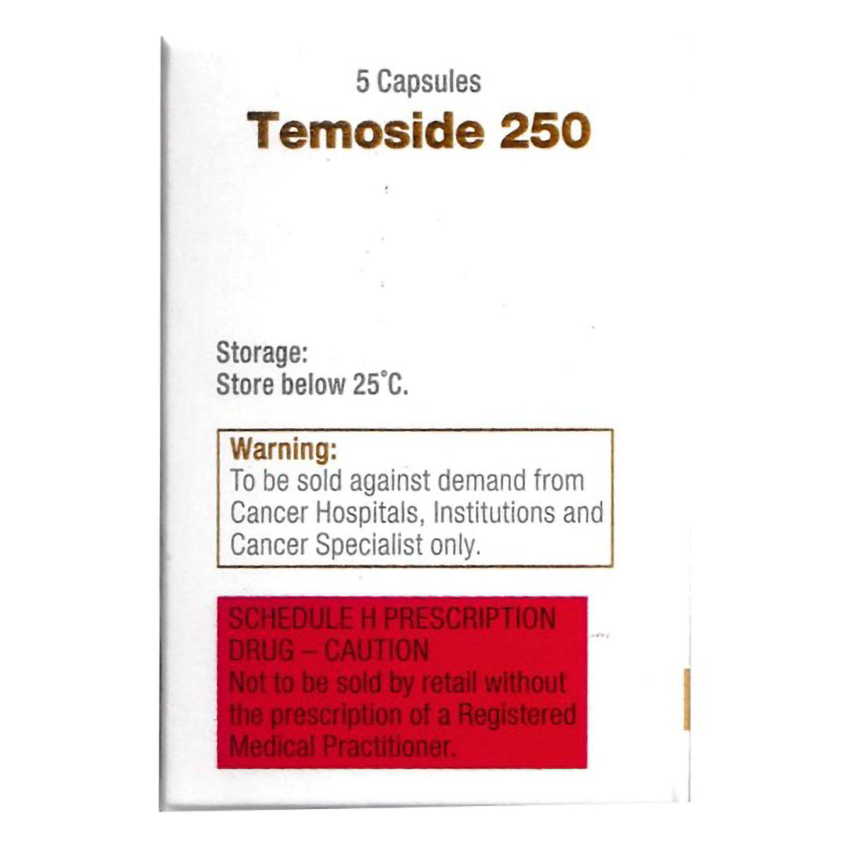 Temoside 250 Capsule 5's Price, Uses, Side Effects, Composition ...