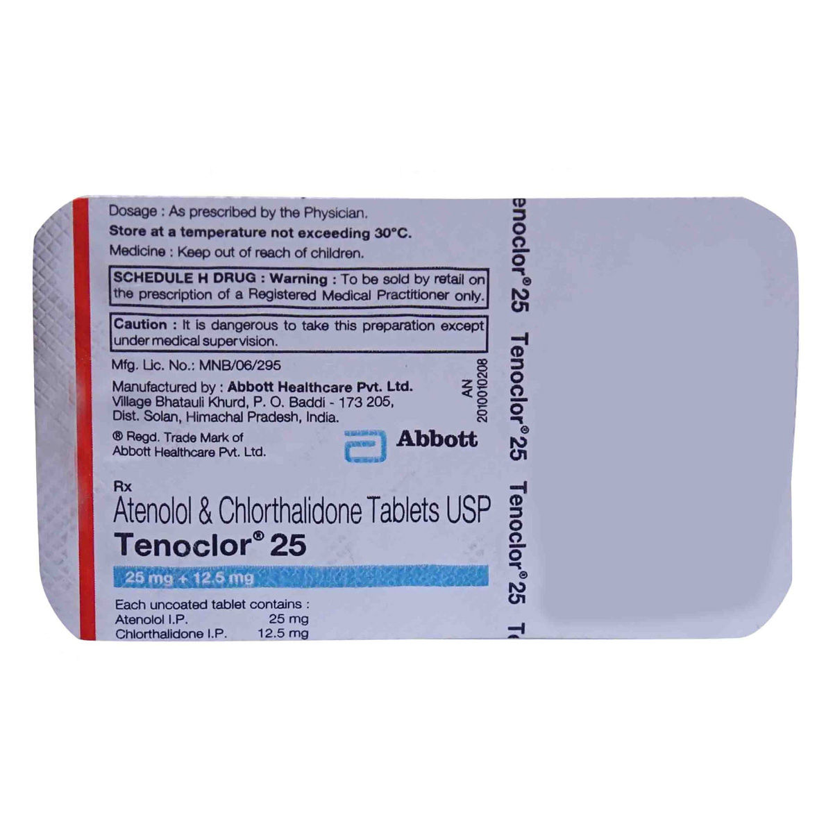 TENOCLOR 25MG TABLET Price, Uses, Side Effects, Composition - Apollo ...