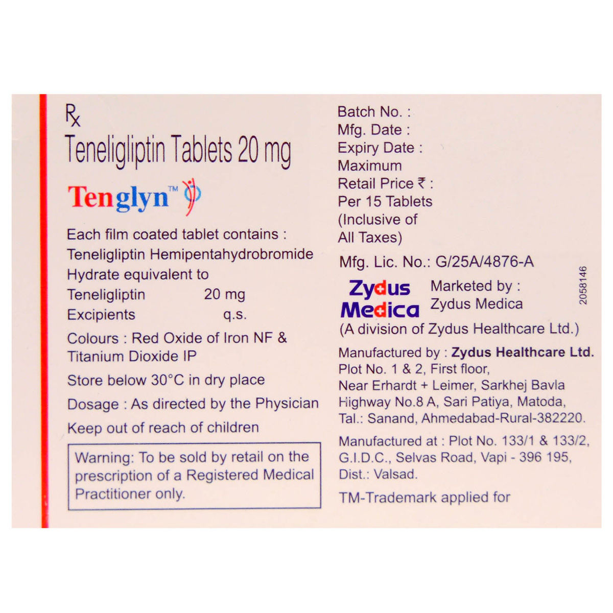 Tenglyn Tablet 15's Price, Uses, Side Effects, Composition - Apollo ...