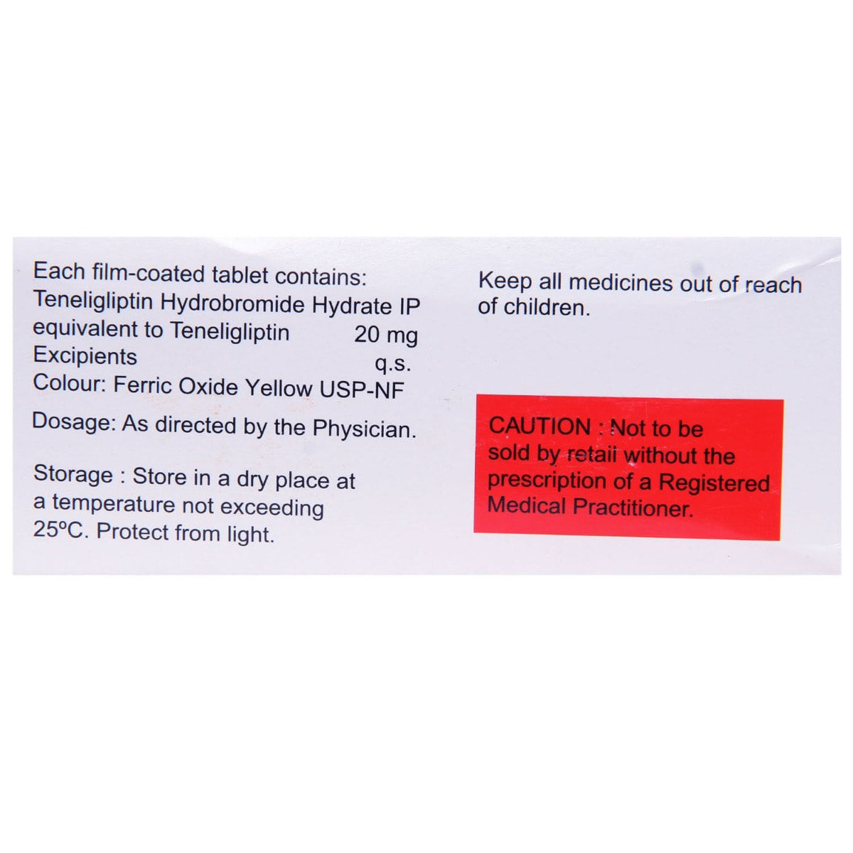 Tenali Tablet 10's Price, Uses, Side Effects, Composition - Apollo Pharmacy