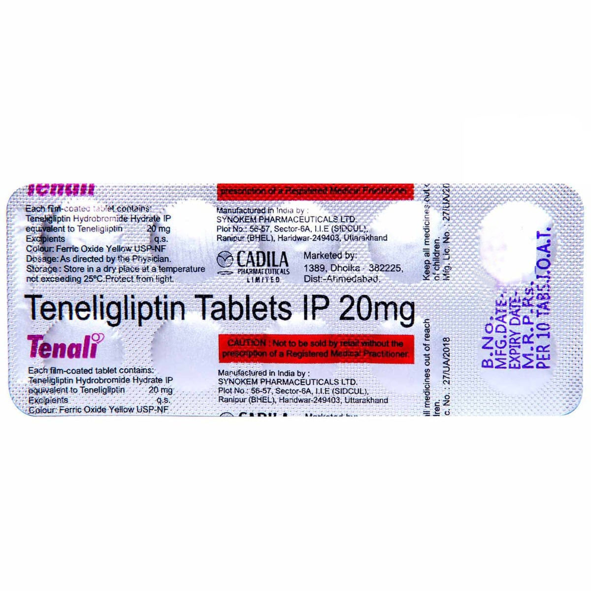 Tenali Tablet 10's Price, Uses, Side Effects, Composition - Apollo Pharmacy