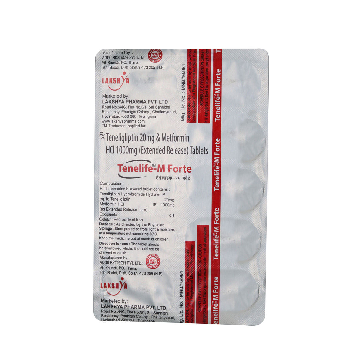 Tenelife-M Forte Tablet 10's Price, Uses, Side Effects, Composition ...
