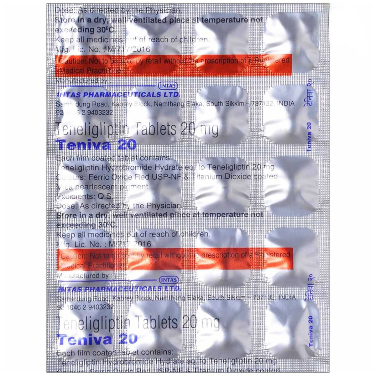 Teniva 20 Tablet 20's Price, Uses, Side Effects, Composition - Apollo ...