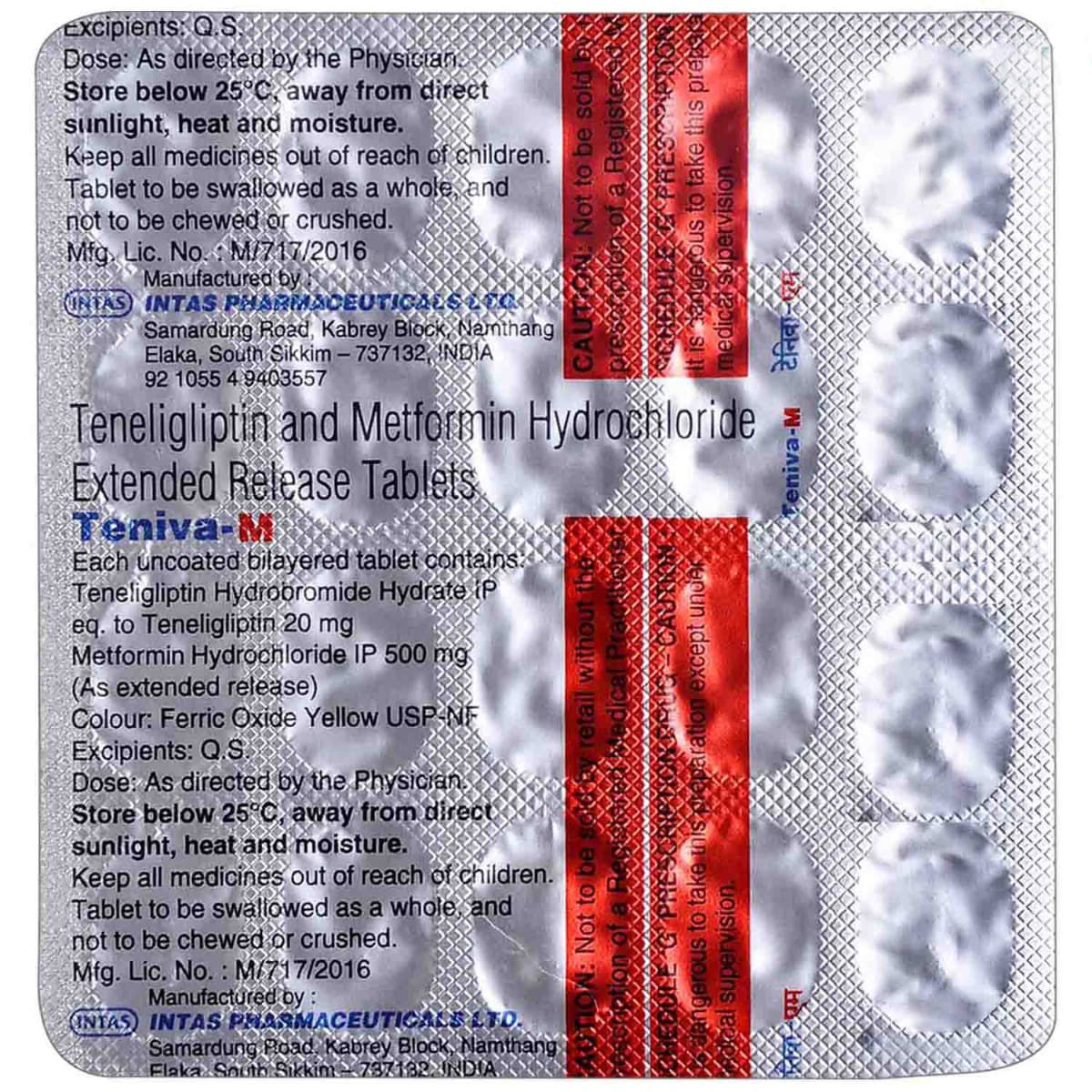 Teniva-M Tablet 20's Price, Uses, Side Effects, Composition - Apollo ...