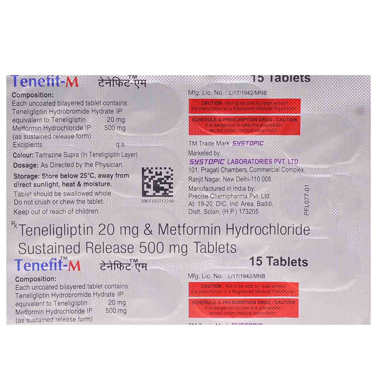 Tenefit M Tablet 15's Price, Uses, Side Effects, Composition - Apollo ...