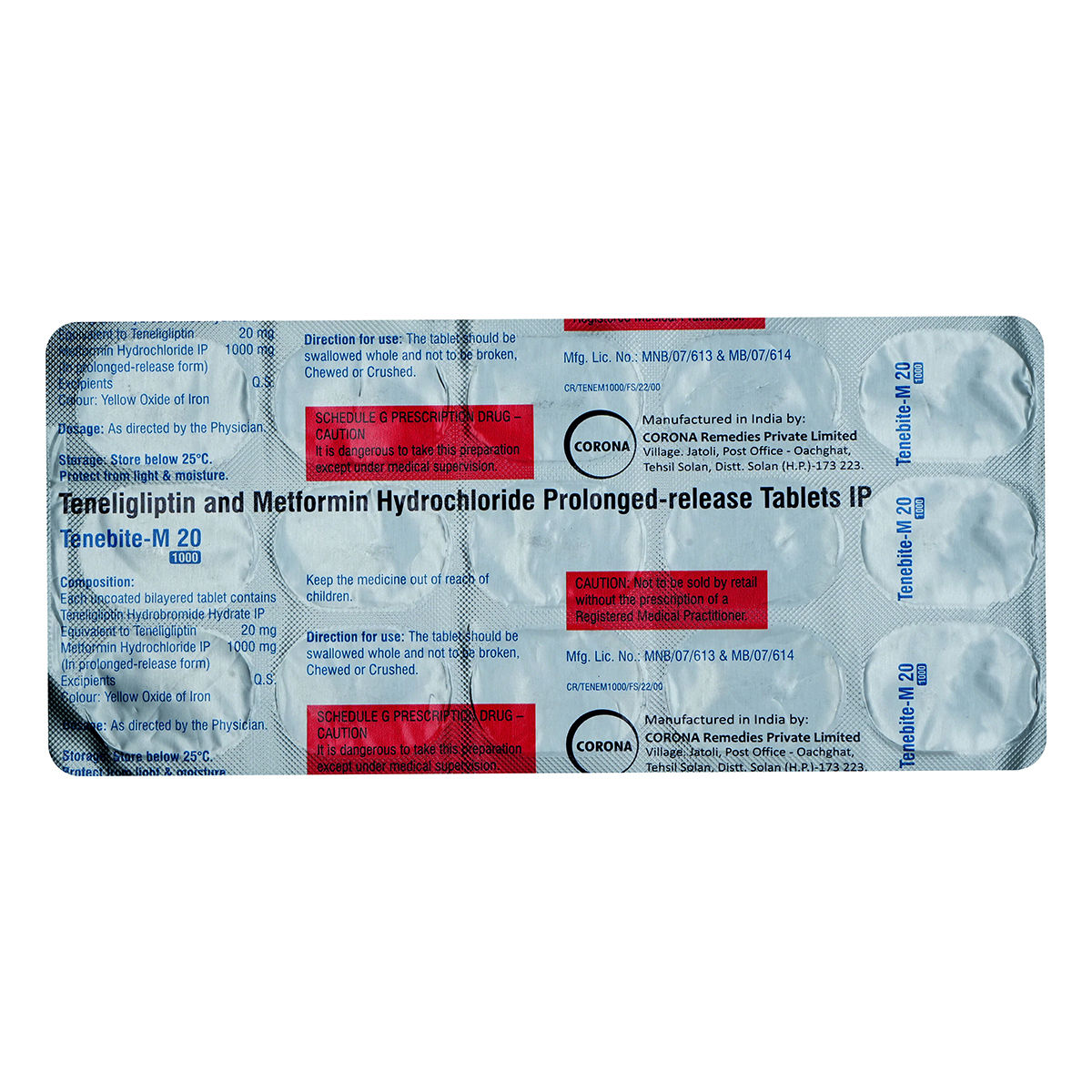 Tenlimac M 1000 Tablet 15's Price, Uses, Side Effects, Composition ...