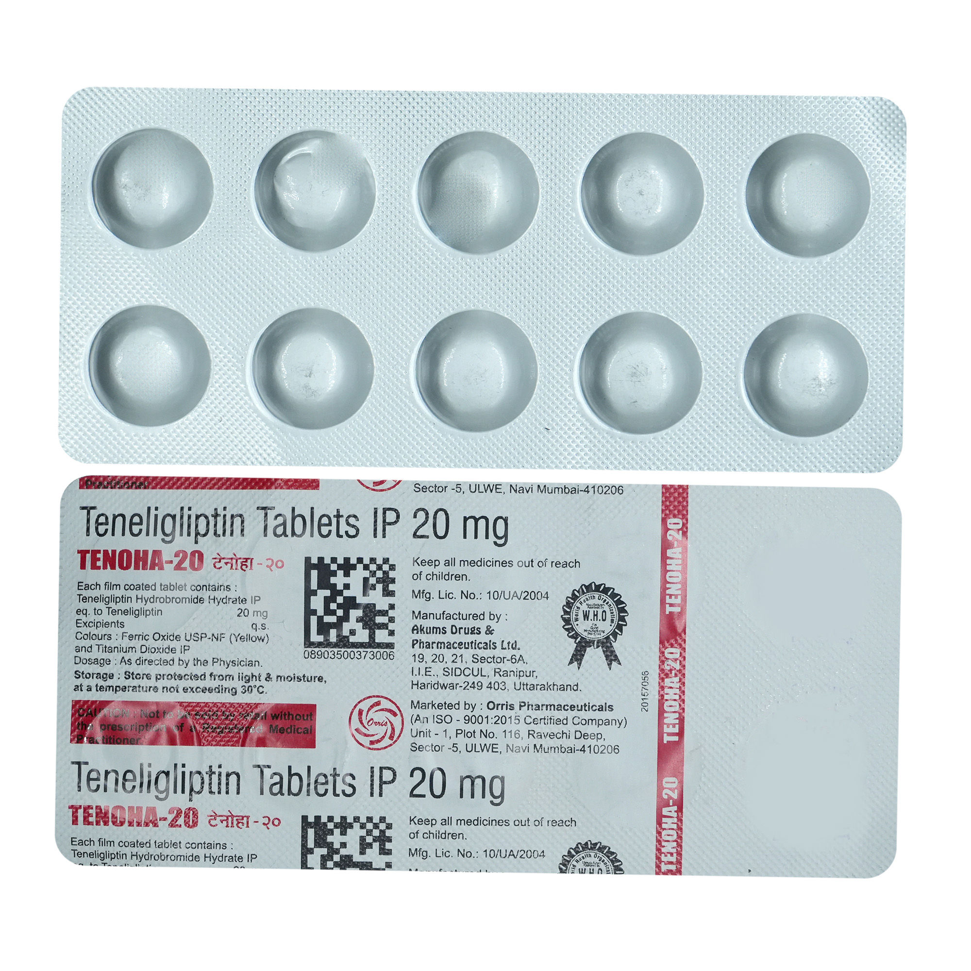 Tenoha-20 Tablet | Uses, Side Effects, Price | Apollo Pharmacy