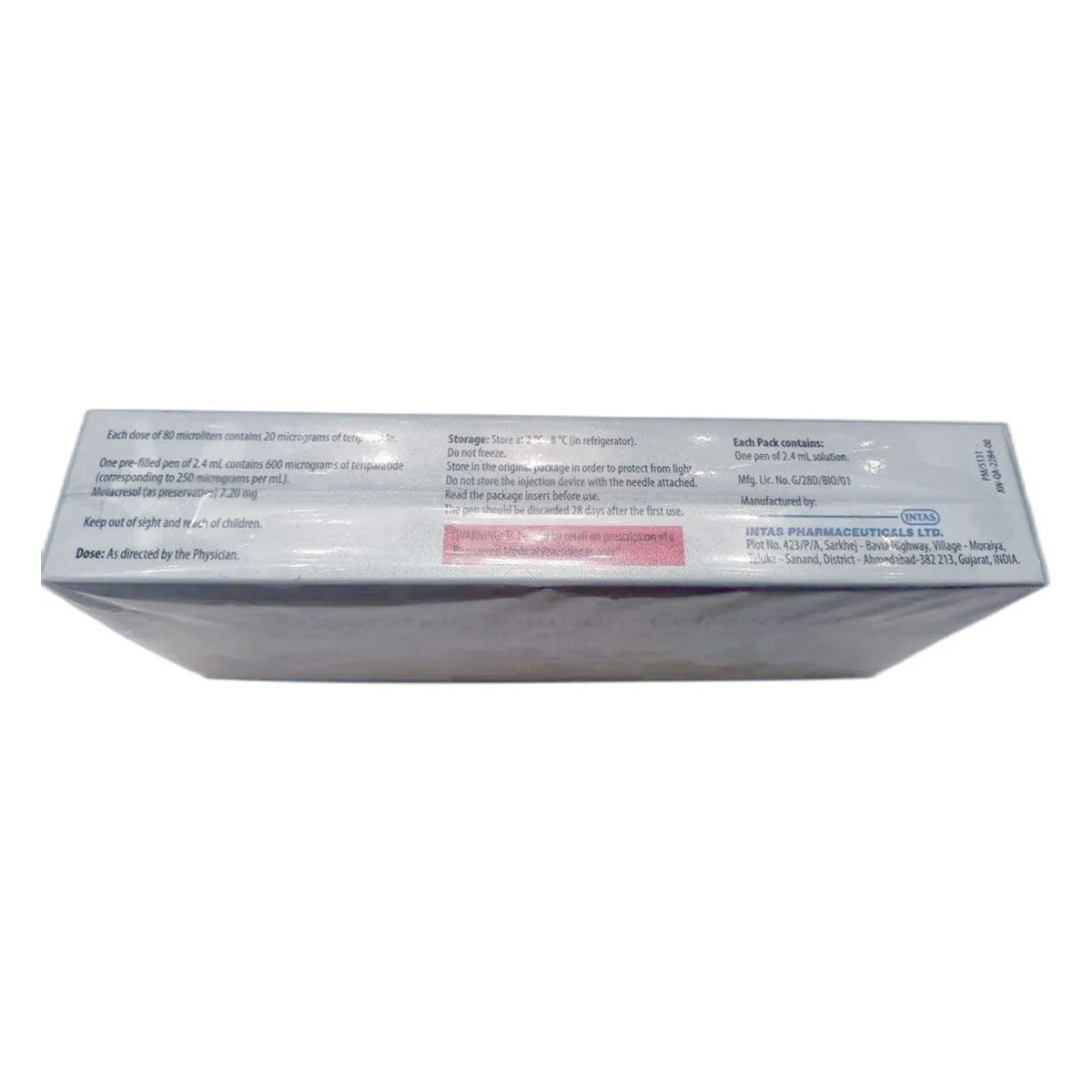 Terifrac Solo 600 mcg Injection 2.4 ml Price, Uses, Side Effects ...