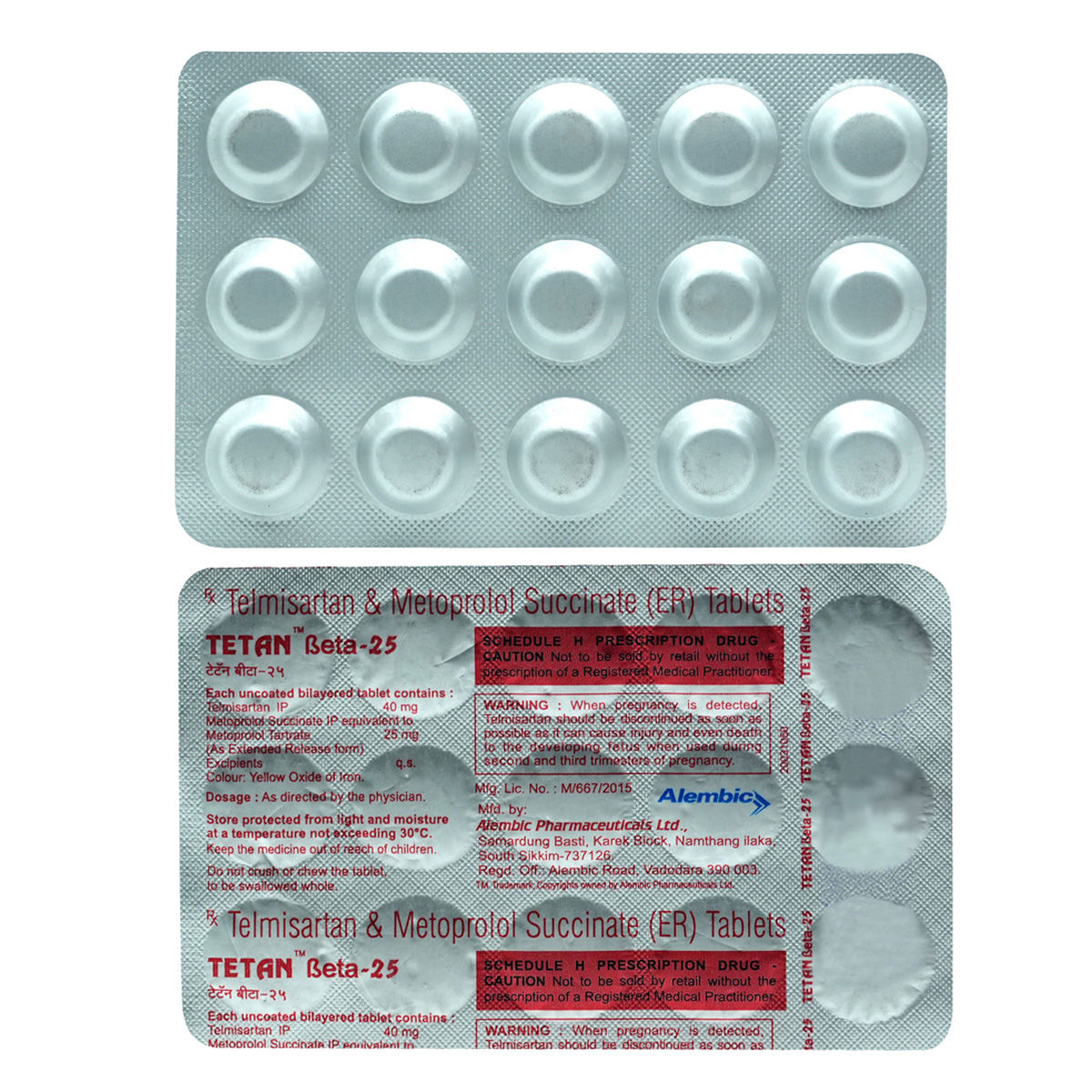 Tetan Beta-25 Tablet 15's Price, Uses, Side Effects, Composition ...