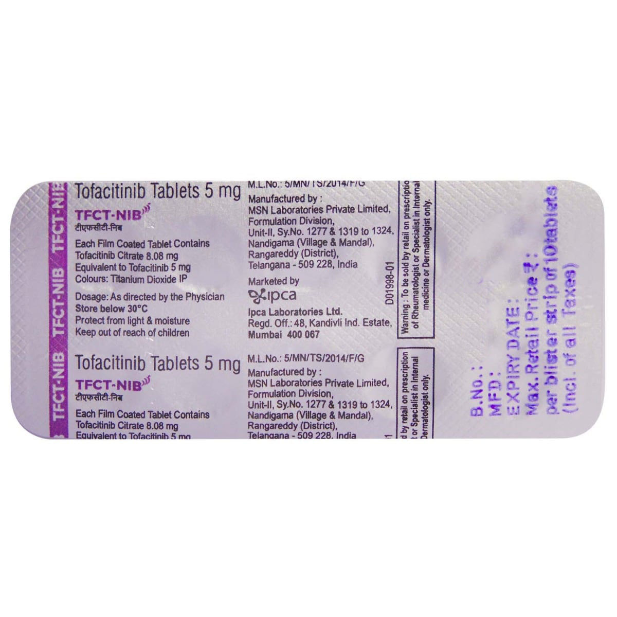 TFCT NIB Tablet | Uses, Side Effects, Price | Apollo Pharmacy