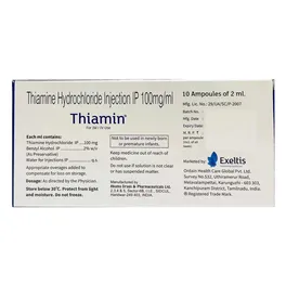 Thiamin Injection 2 ml | Uses, Side Effects, Price | Apollo Pharmacy