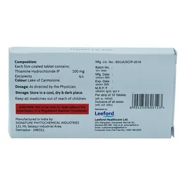 Thiaplex-100 Tablet | Uses, Side Effects, Price | Apollo Pharmacy