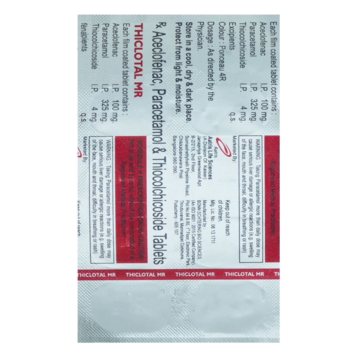 Thiclotal MR Tablet | Uses, Side Effects, Price | Apollo Pharmacy