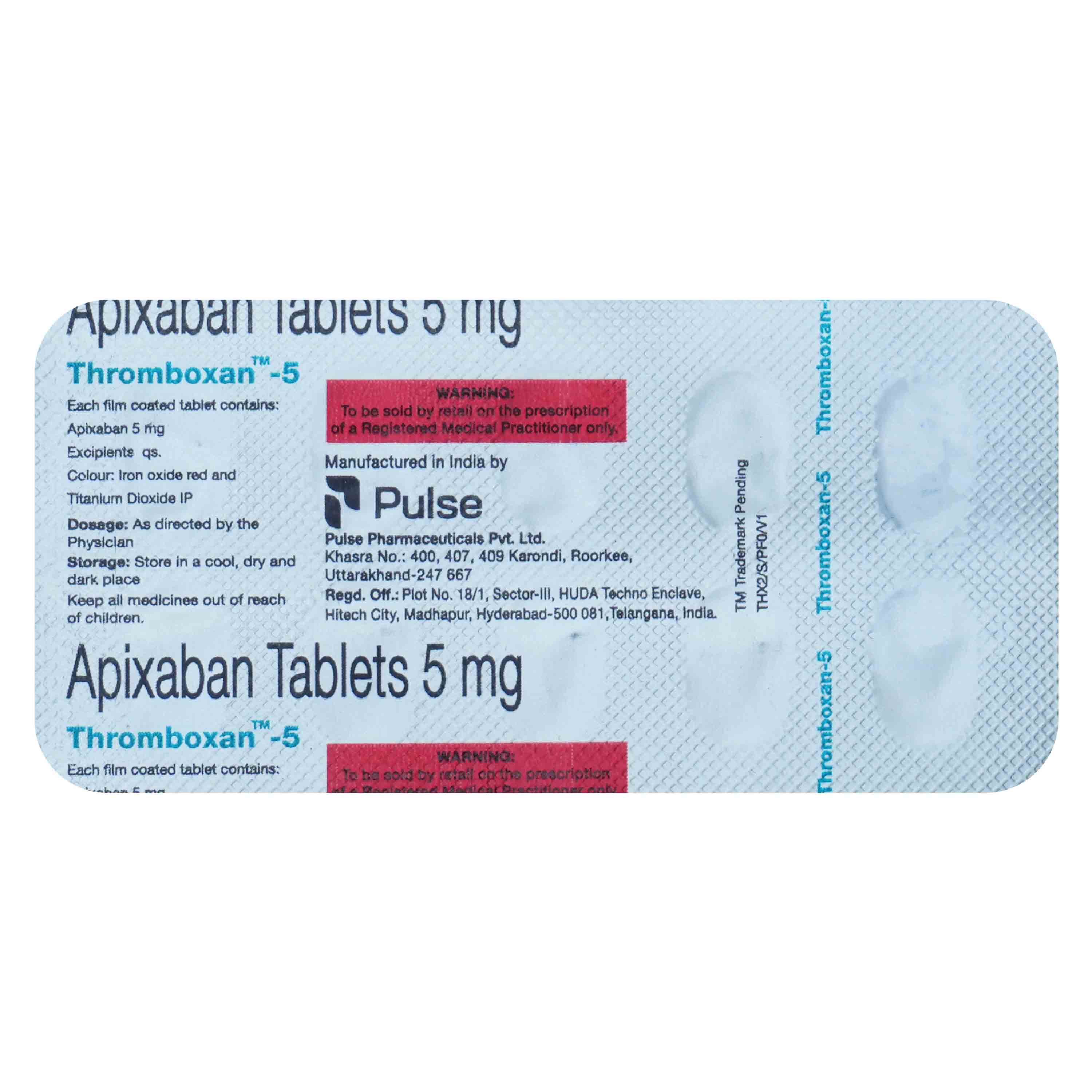 Thromboxan-5 Tablet | Uses, Side Effects, Price | Apollo Pharmacy