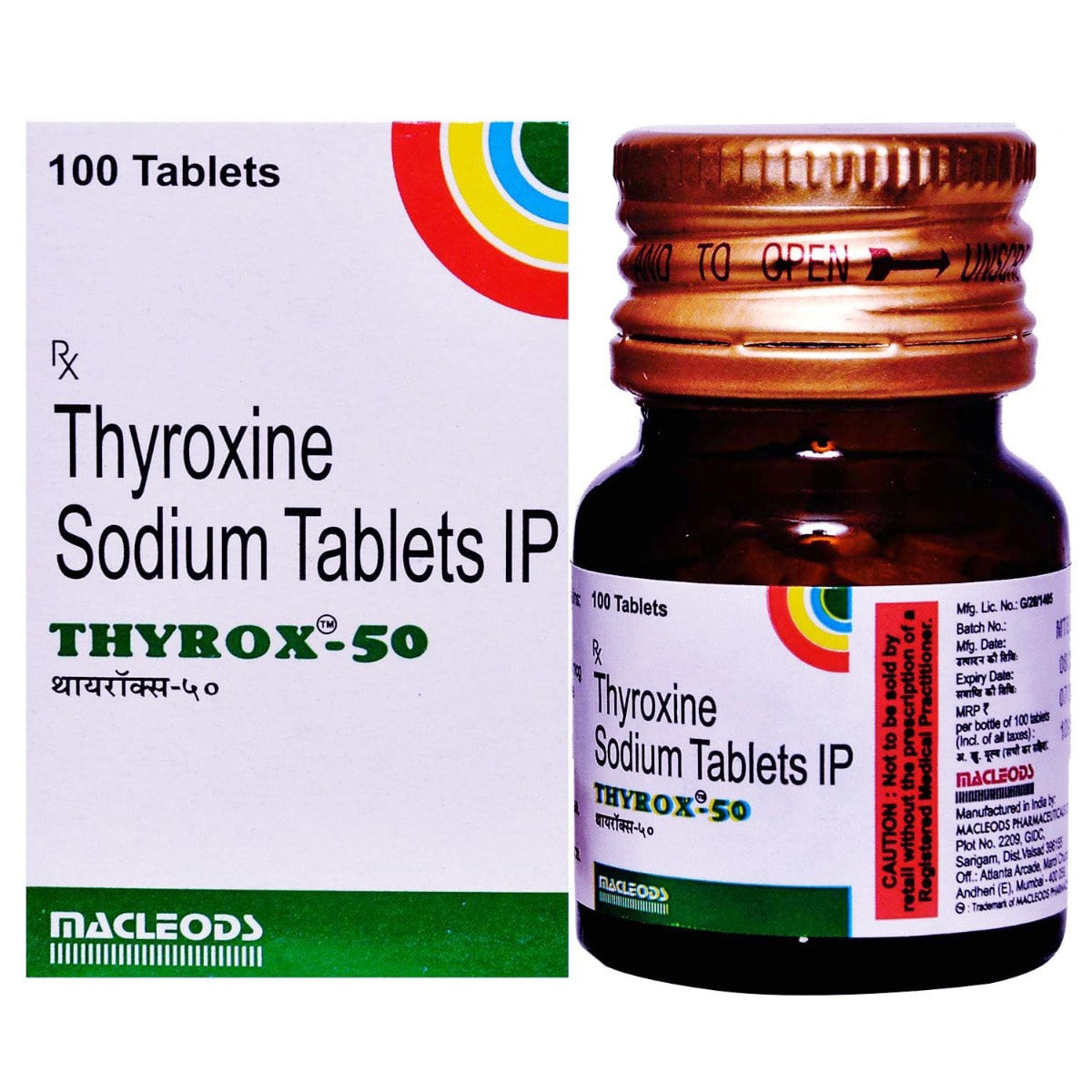 Thyrox-50 Tablet | Uses, Side Effects, Price | Apollo Pharmacy
