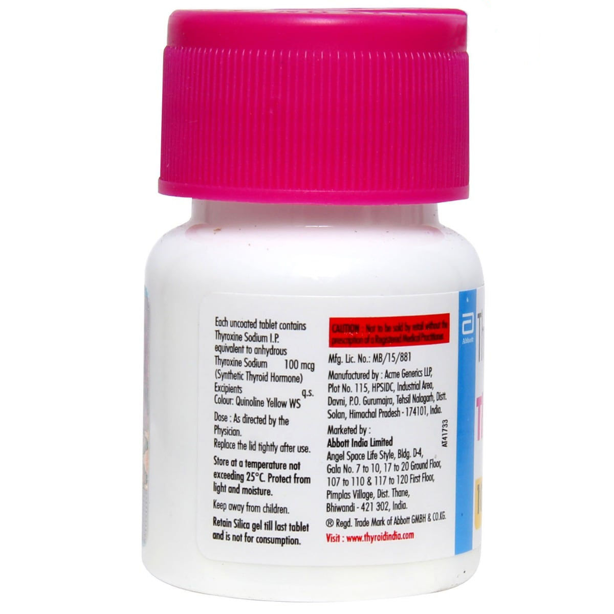 Thyronorm 100 mcg Tablet 120's Price, Uses, Side Effects, Composition ...