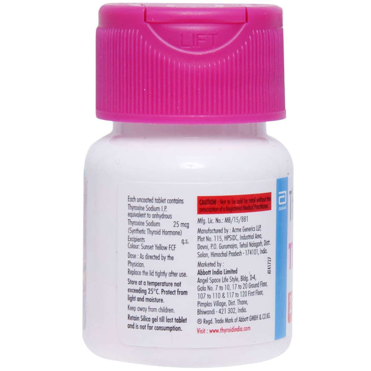 Thyronorm 25 mcg Tablet | Uses, Side Effects, Price | Apollo Pharmacy