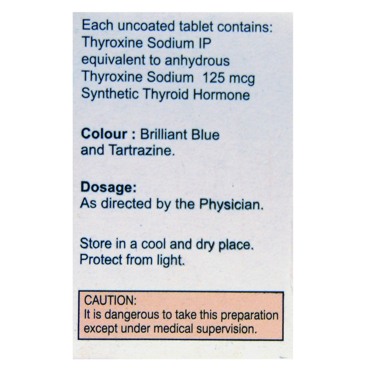 Thyrox 125 Tablet 100's Price, Uses, Side Effects, Composition - Apollo ...