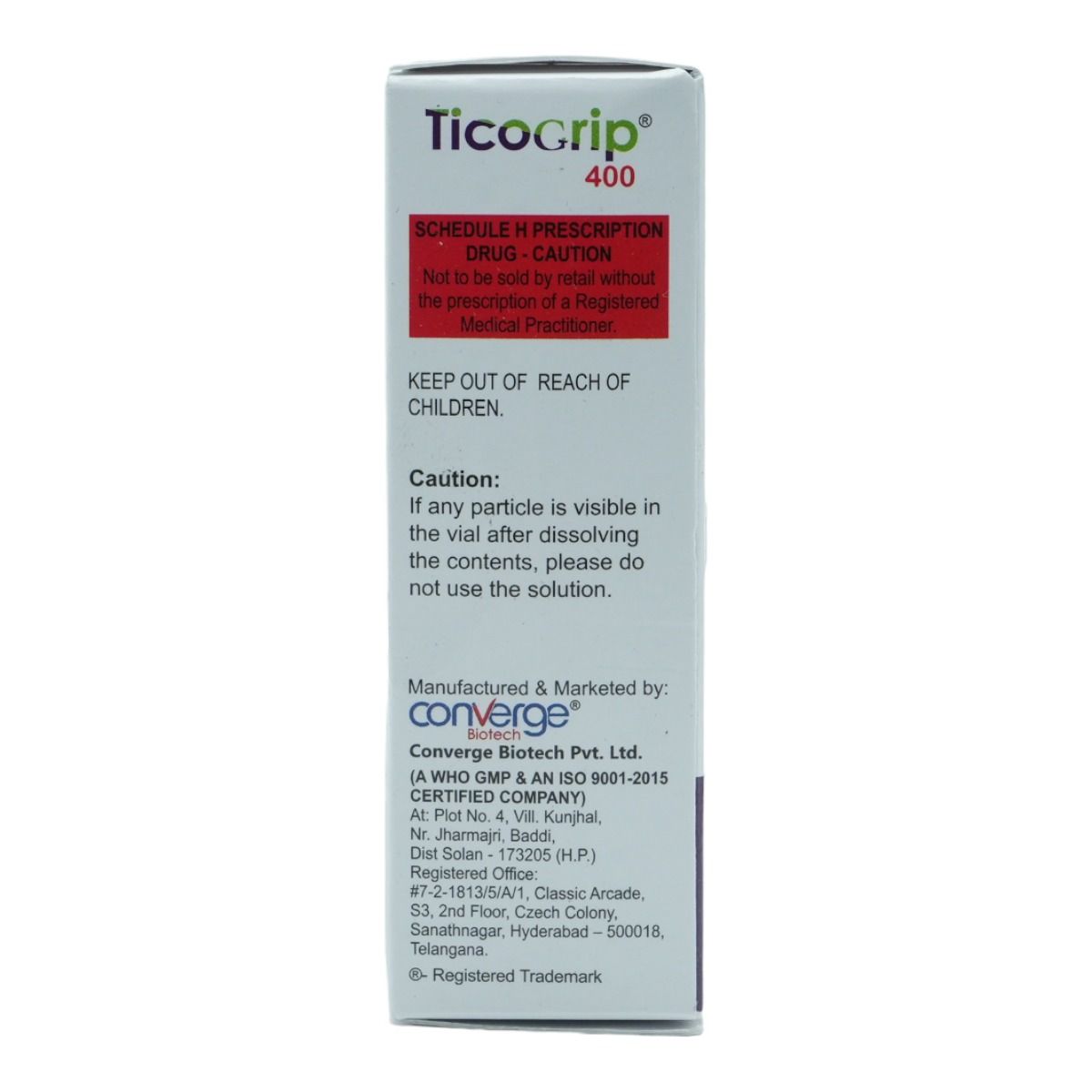 Ticogrip 400Mg Inj Price, Uses, Side Effects, Composition - Apollo Pharmacy