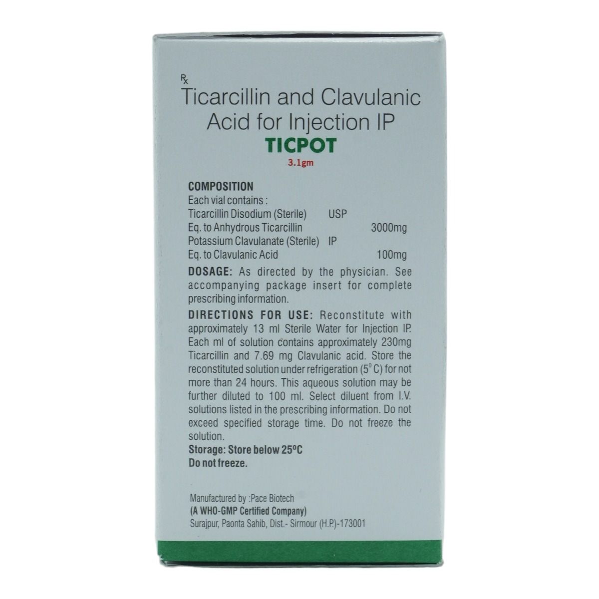 Ticpot 3.1 gm Injection 1's Price, Uses, Side Effects, Composition ...