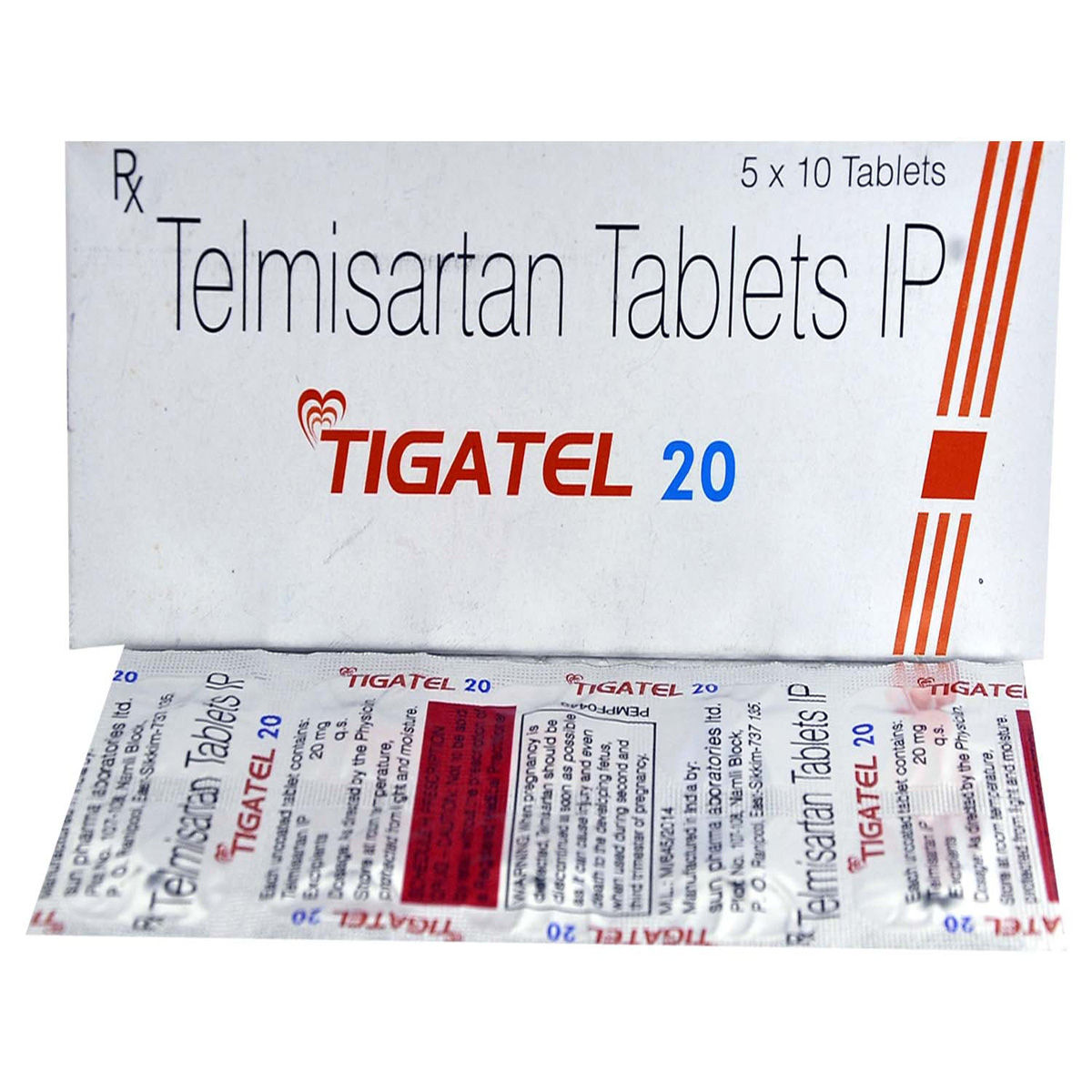 Tigatel 20 Tablet | Uses, Side Effects, Price | Apollo Pharmacy