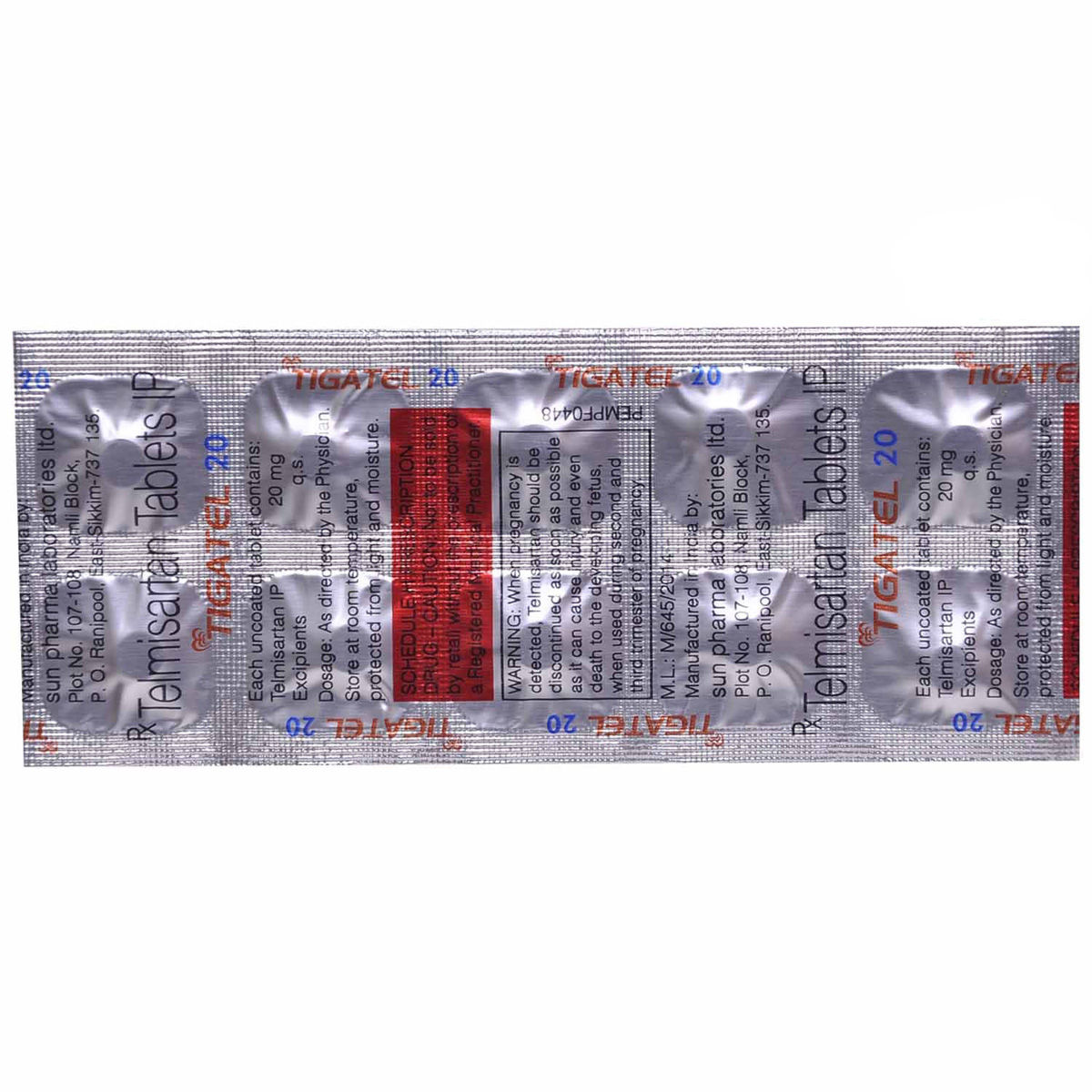 Tigatel 20 Tablet | Uses, Side Effects, Price | Apollo Pharmacy