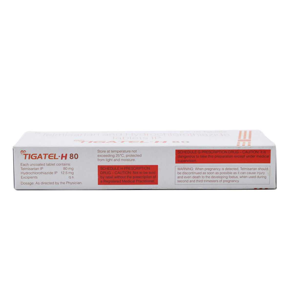 Tigatel H 80 Tablet 10's Price, Uses, Side Effects, Composition ...