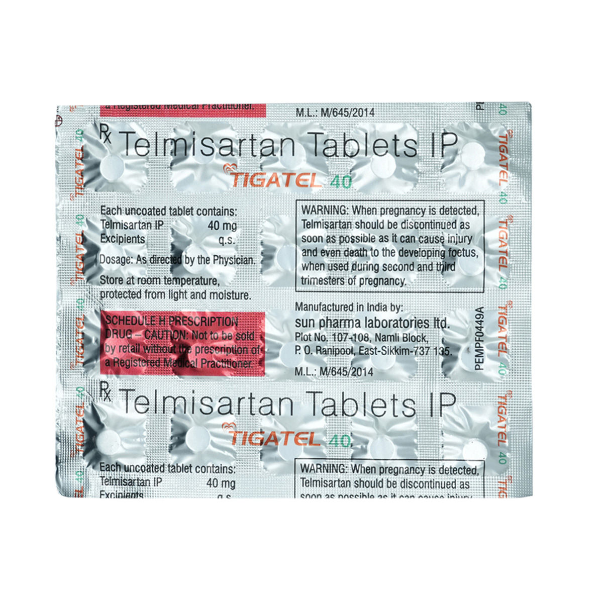 Tigatel 40 Tablet | Uses, Side Effects, Price | Apollo Pharmacy