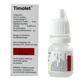 Timolet Eye Drops 5 ml | Uses, Side Effects, Price | Apollo Pharmacy