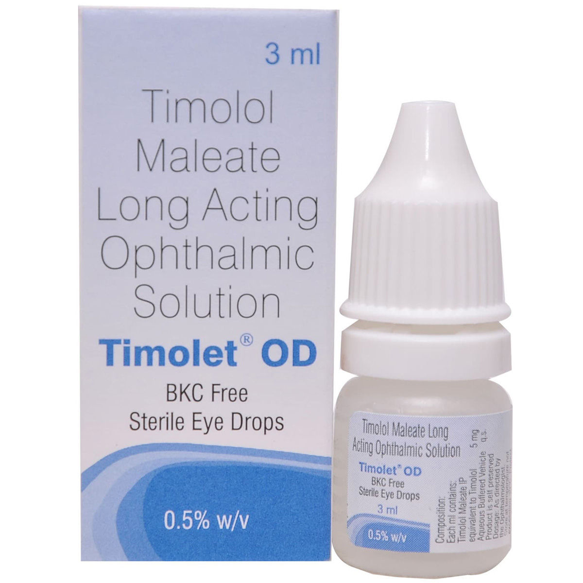 Timolet OD Eye Drops 3 ml | Uses, Side Effects, Price | Apollo Pharmacy