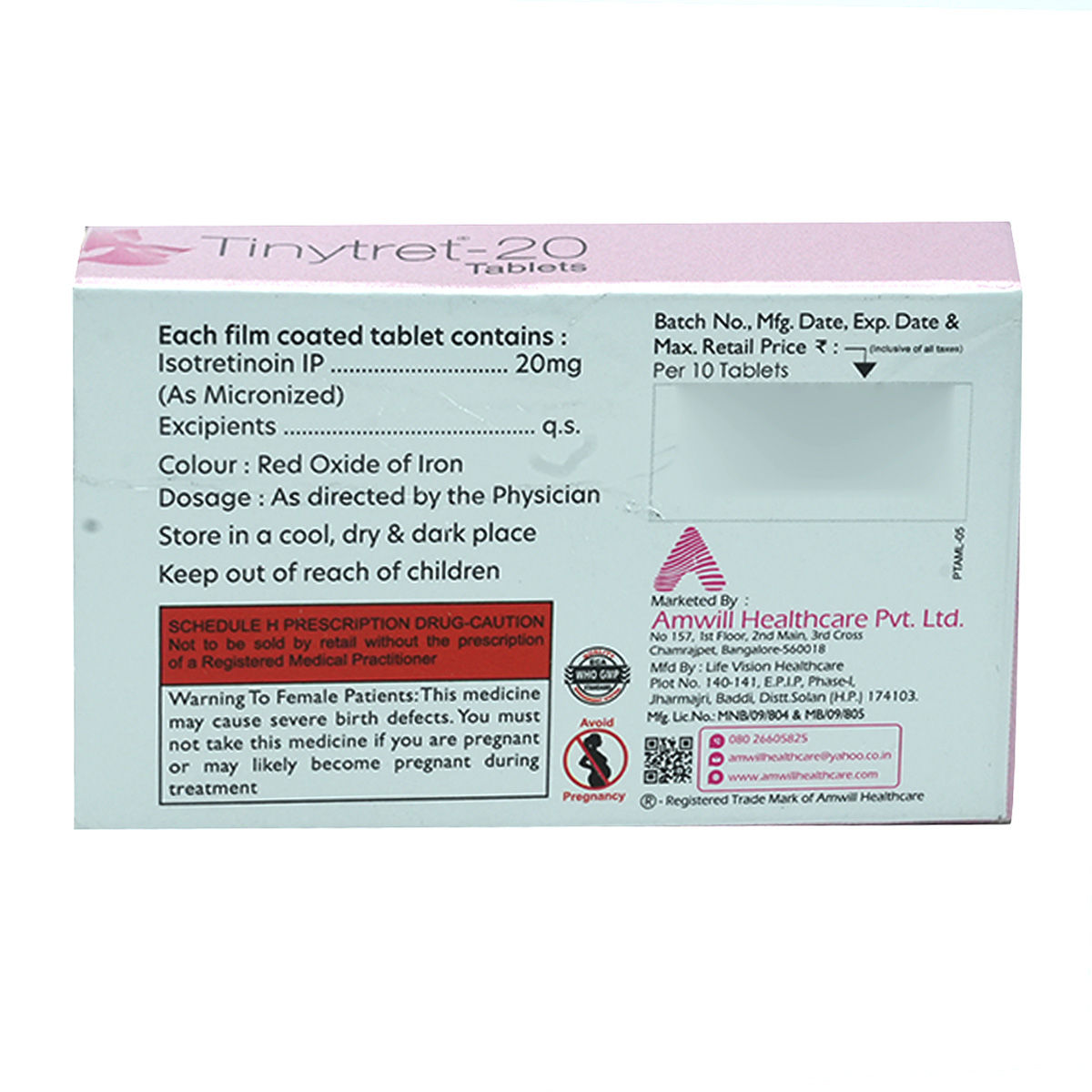 TINYTRET-20MG TABLETS 10'S Price, Uses, Side Effects, Composition ...