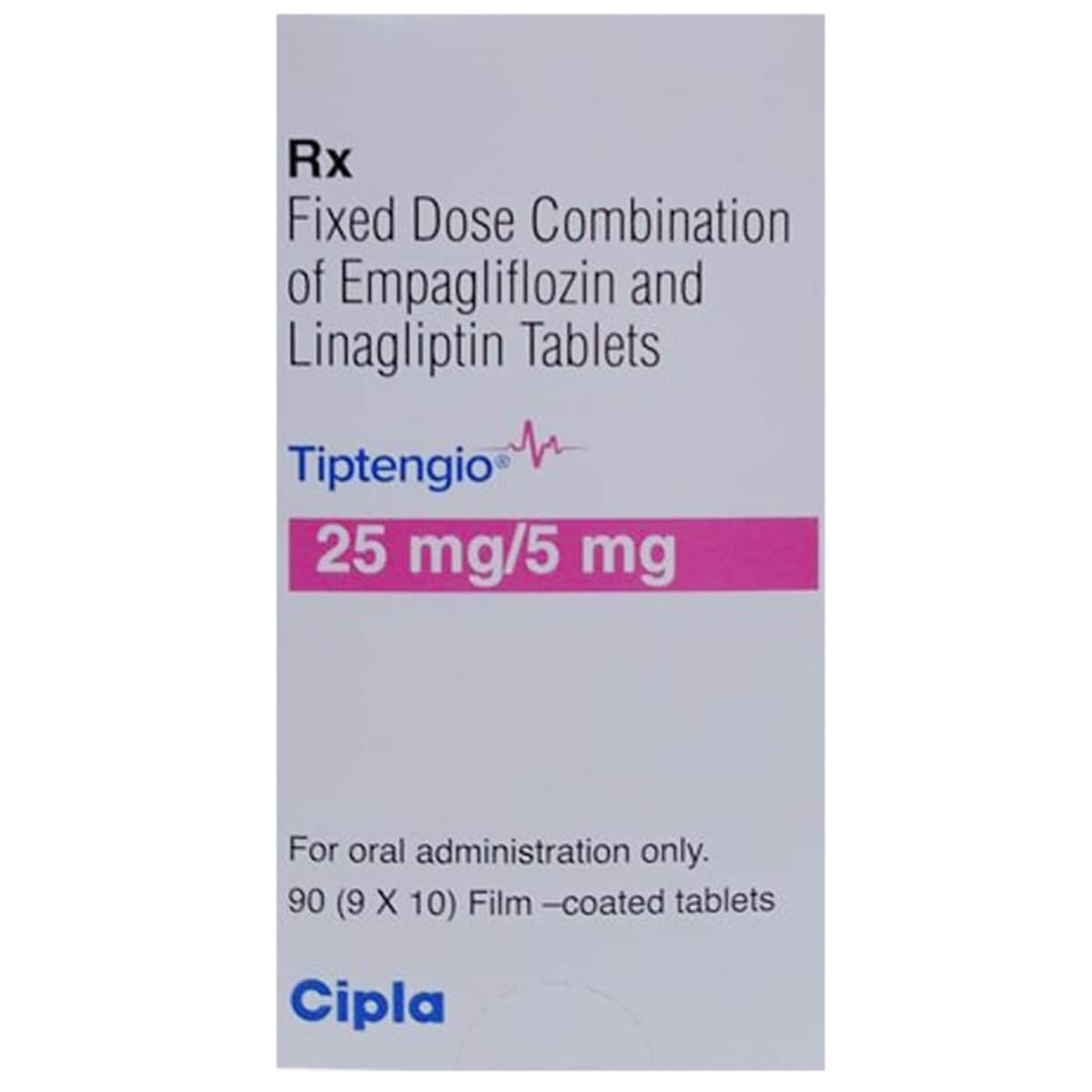 Tiptengio 25 mg/5 mg Tablet 10 | Uses, Side Effects, Price | Apollo ...