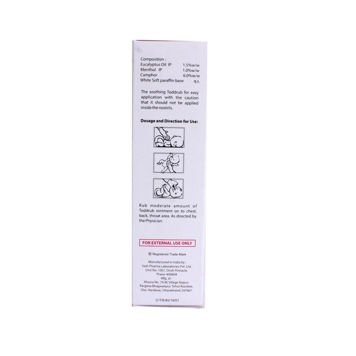 Toddrub Ointment 40 gm Price, Uses, Side Effects, Composition - Apollo ...