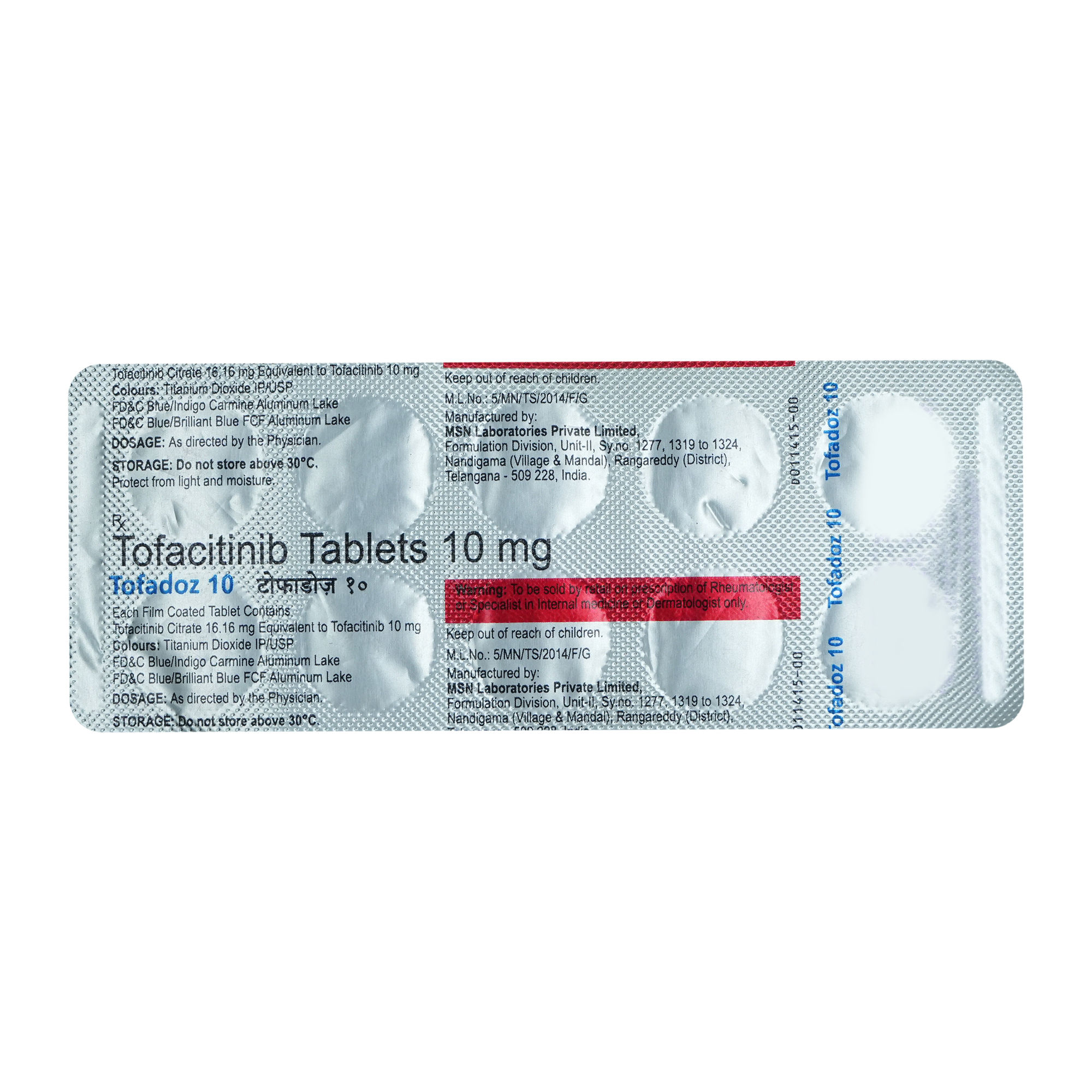 Tofadoz 10 Tablet 10's Price, Uses, Side Effects, Composition - Apollo ...