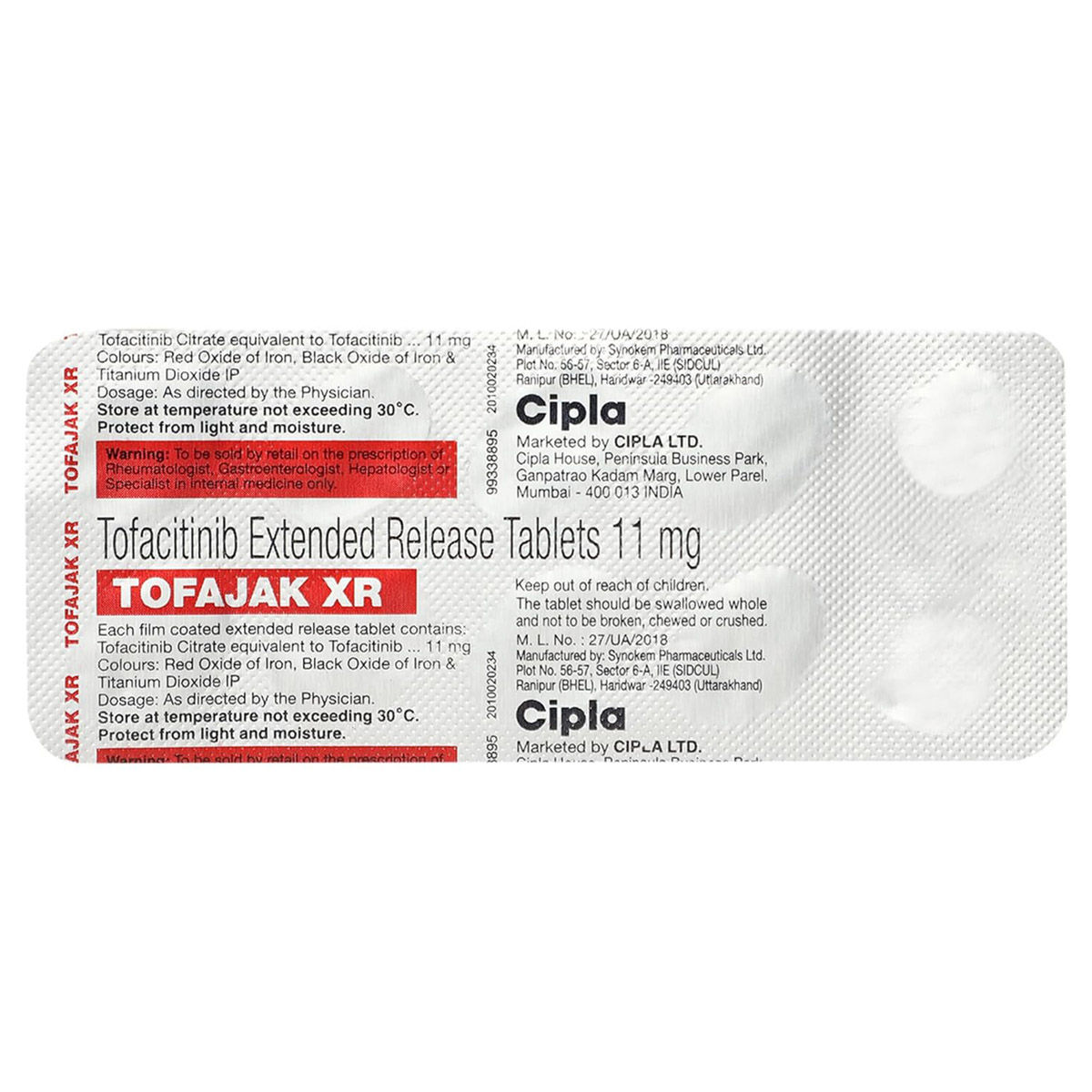 Tofajak XR Tablet | Uses, Side Effects, Price | Apollo Pharmacy