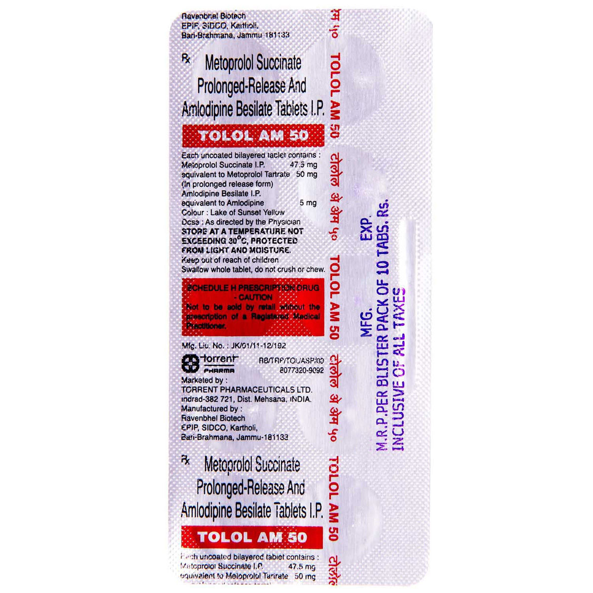 TOLOL AM 50MG TABLET Price, Uses, Side Effects, Composition - Apollo ...