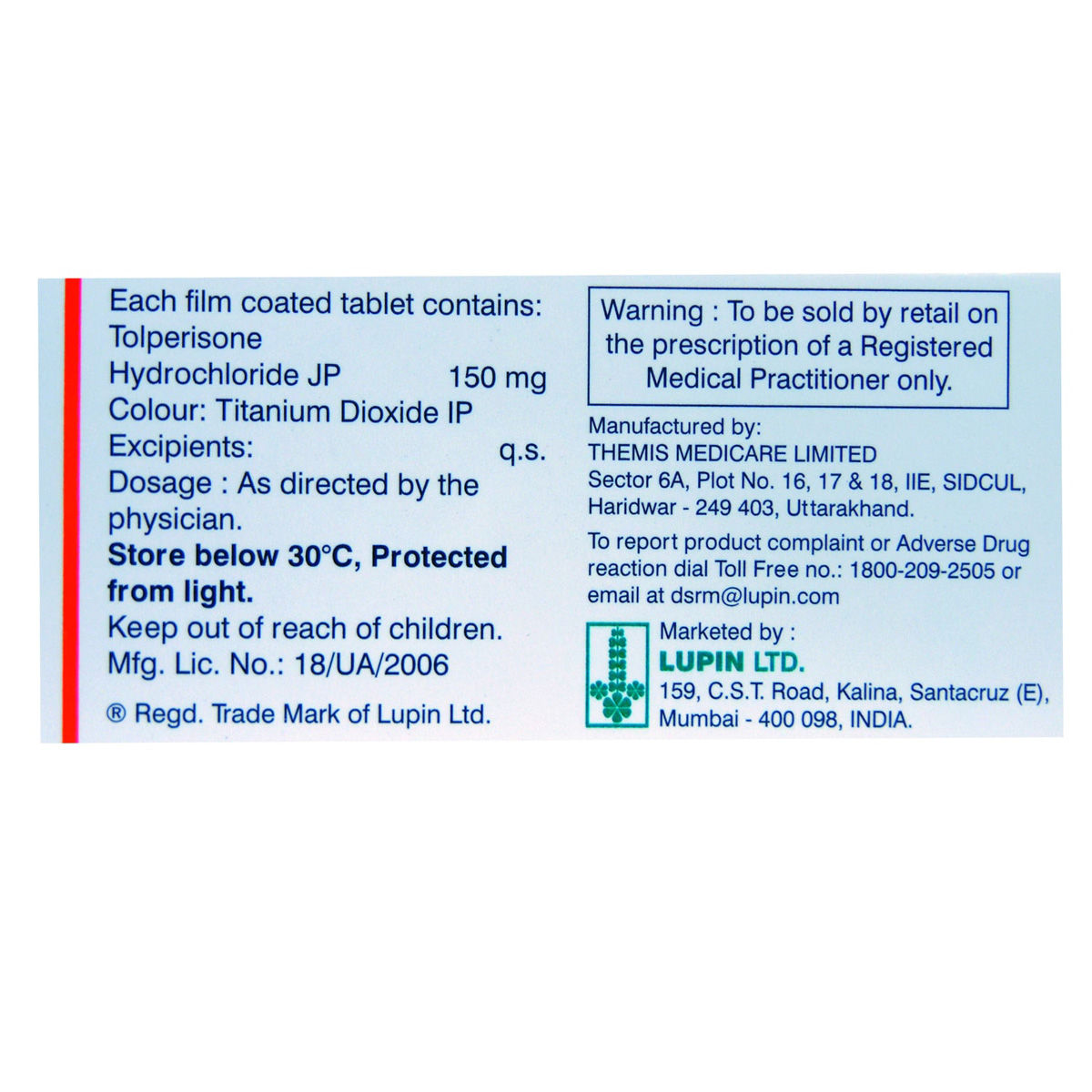 Tolifast 150 Tablet | Uses, Side Effects, Price | Apollo Pharmacy