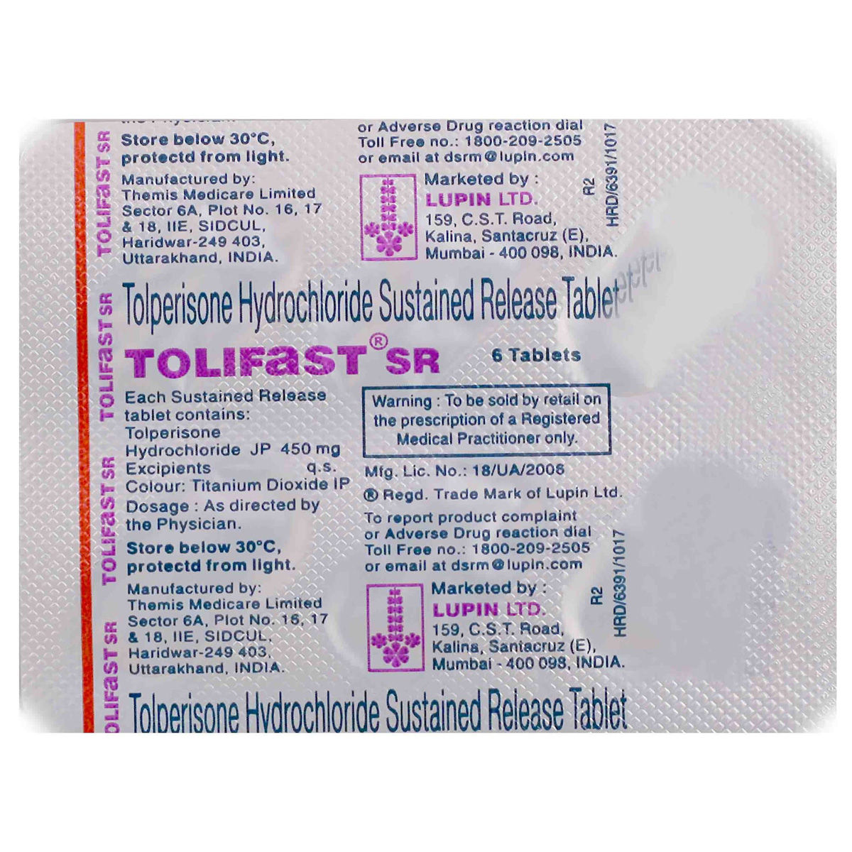 Tolifast SR Tablet 6's Price, Uses, Side Effects, Composition - Apollo ...