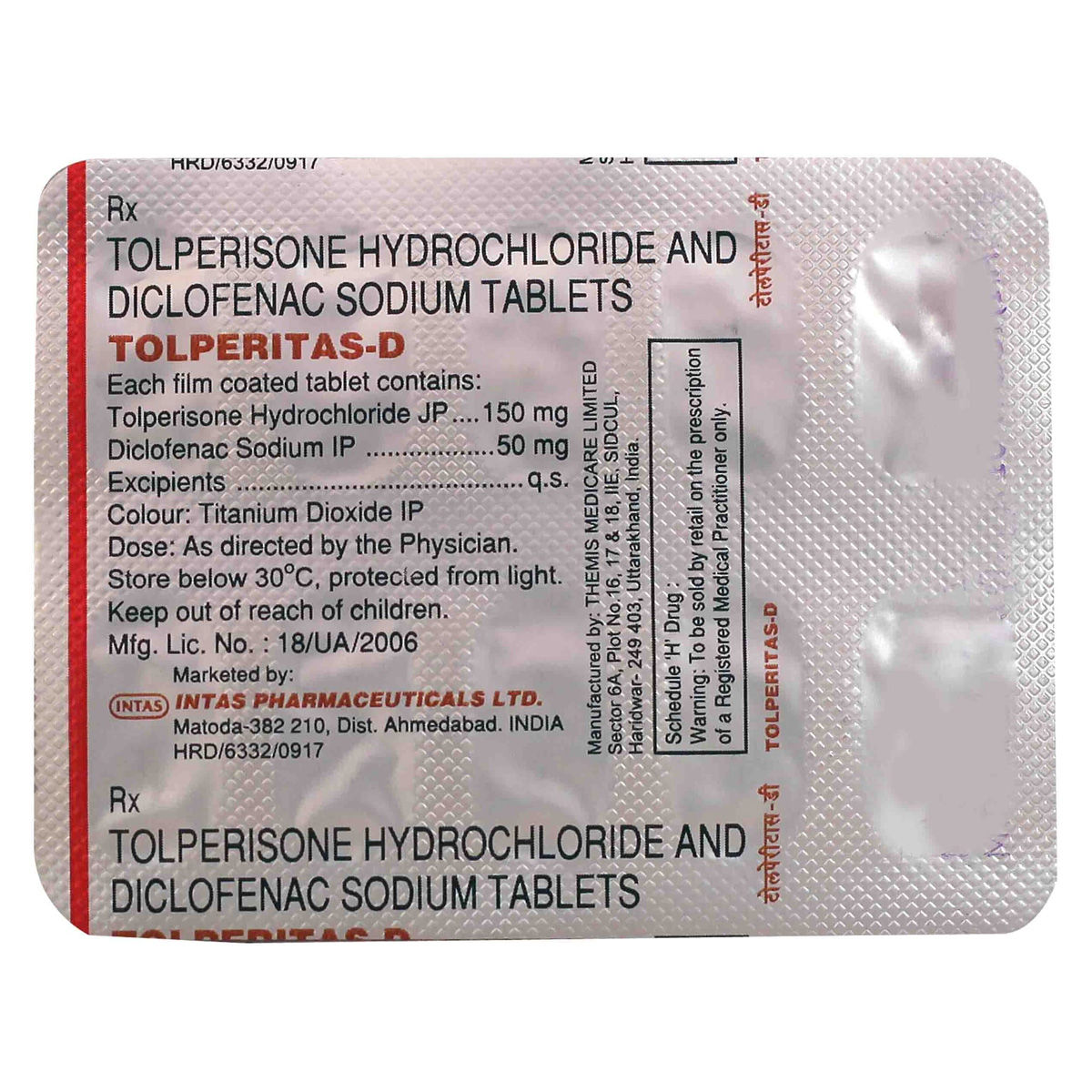 Tolperitas D Tablet | Uses, Side Effects, Price | Apollo Pharmacy