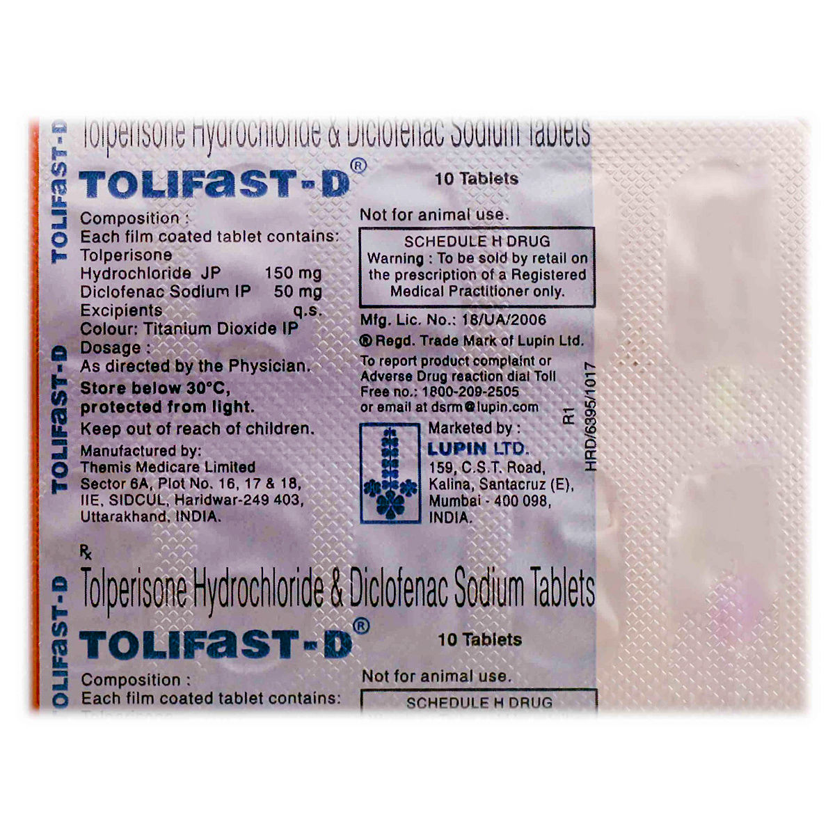 Tolifast-D Tablet 10's Price, Uses, Side Effects, Composition - Apollo ...