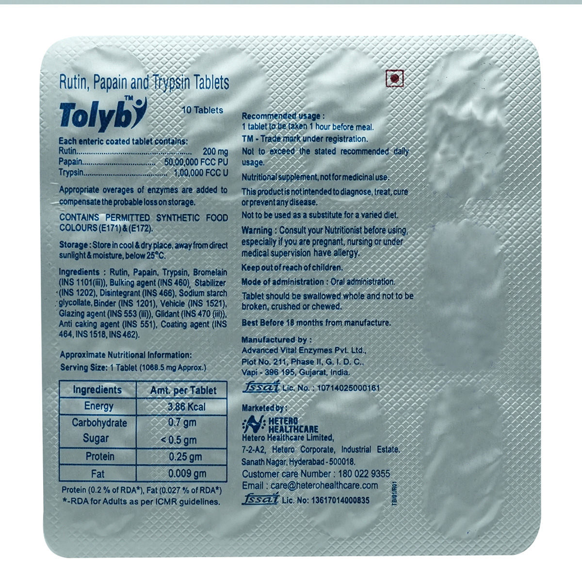 Tolyb Tablet | Uses, Side Effects, Price | Apollo Pharmacy