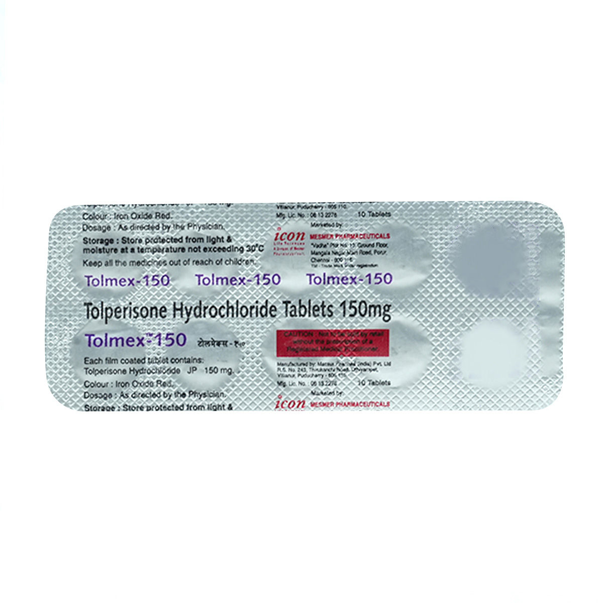 Tolmex-150 Tablet 10's Price, Uses, Side Effects, Composition - Apollo ...
