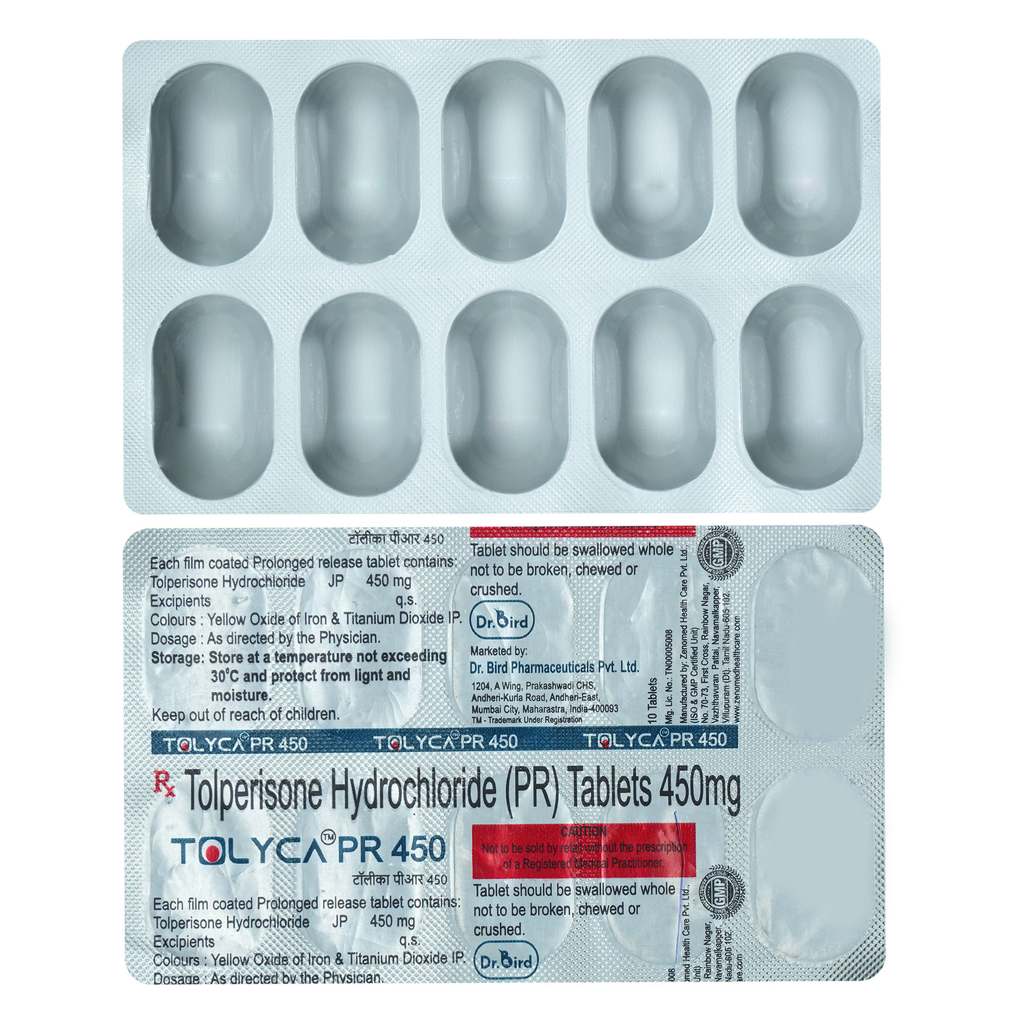 Tolyca PR 450 Tablet | Uses, Side Effects, Price | Apollo Pharmacy